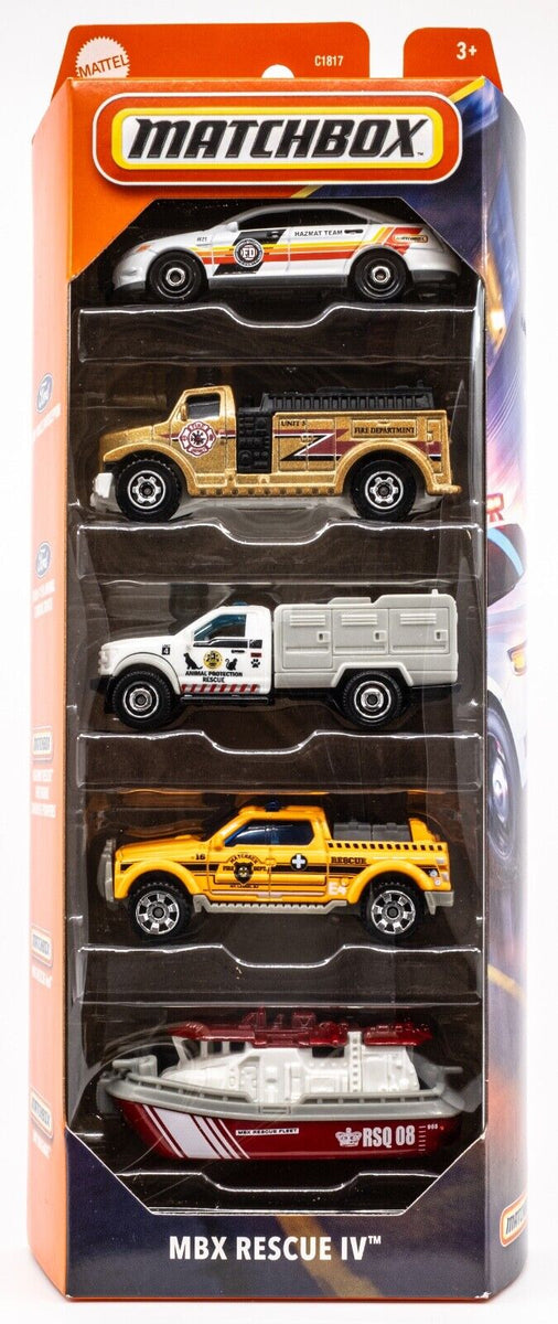 2025 Matchbox MBX Rescue IV 5-Pack | Ford Police | Ford Animal Control – Village Diecast