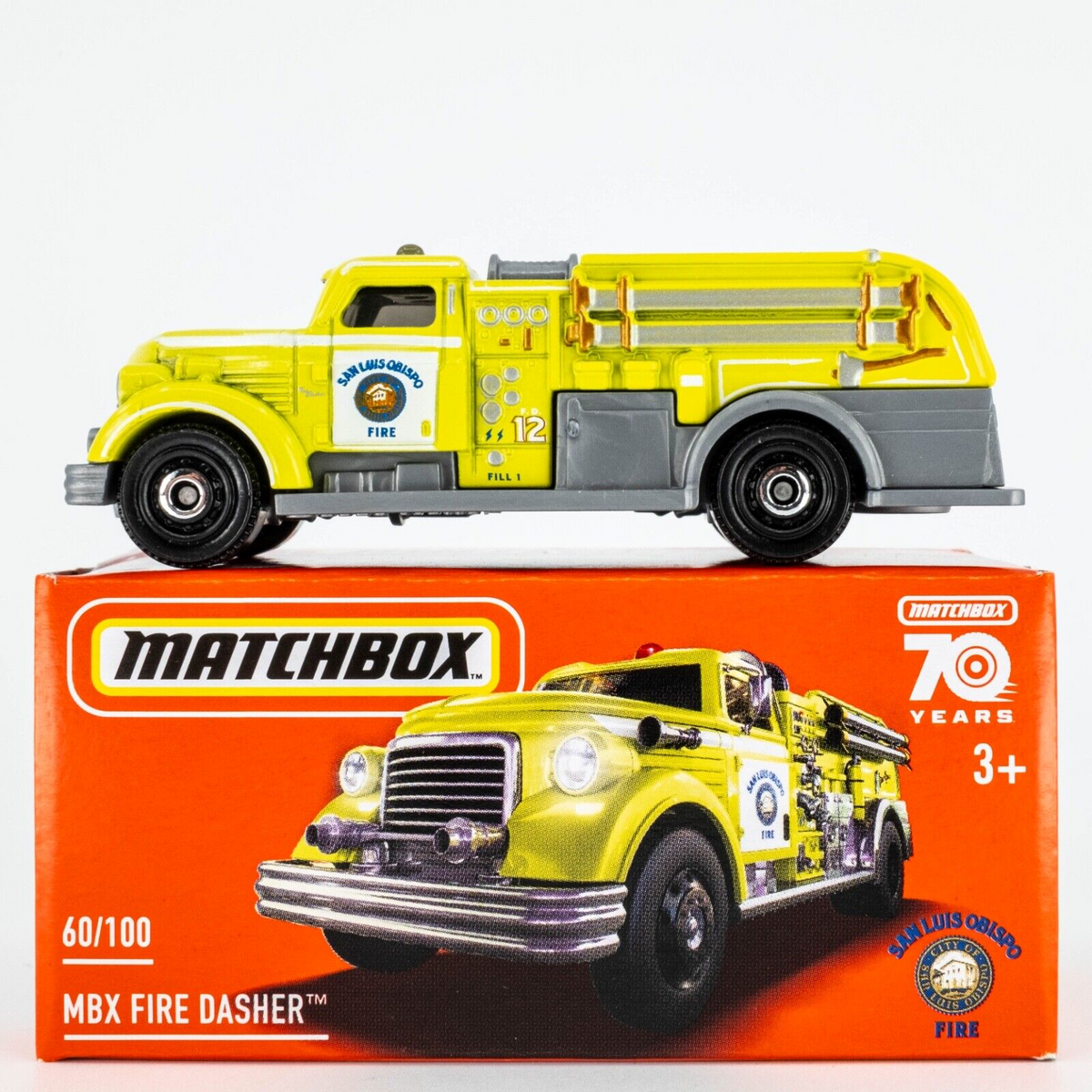 2023 Matchbox Power Grabs #60 MBX Fire Dasher (1953 GMC Model 454) YEL – Village Diecast