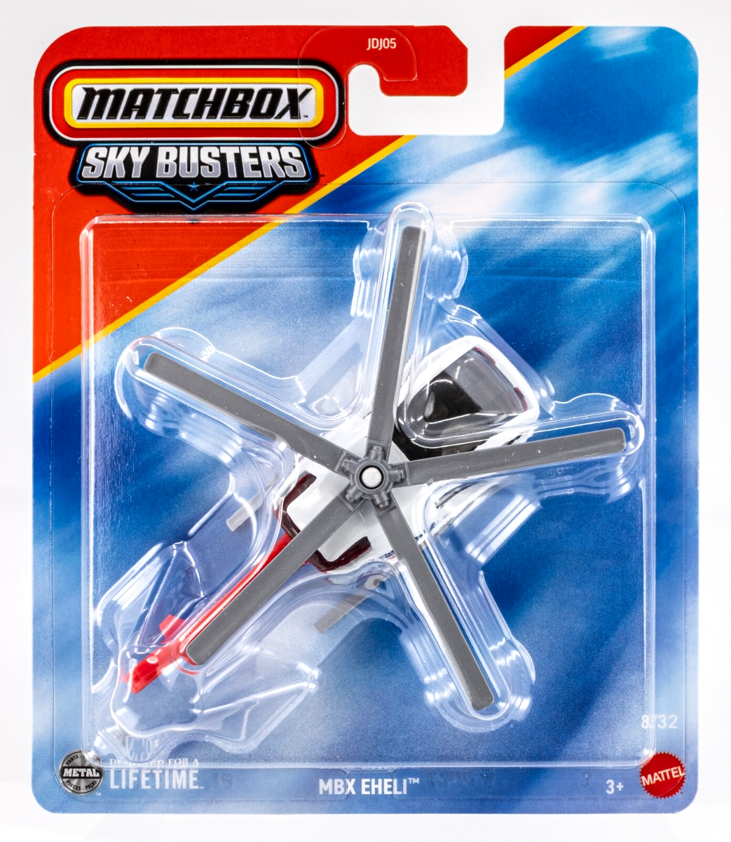 2025 Matchbox Sky Busters #8 MBX EHeli WHITE | RED | MATCHBOX COUNTY ...