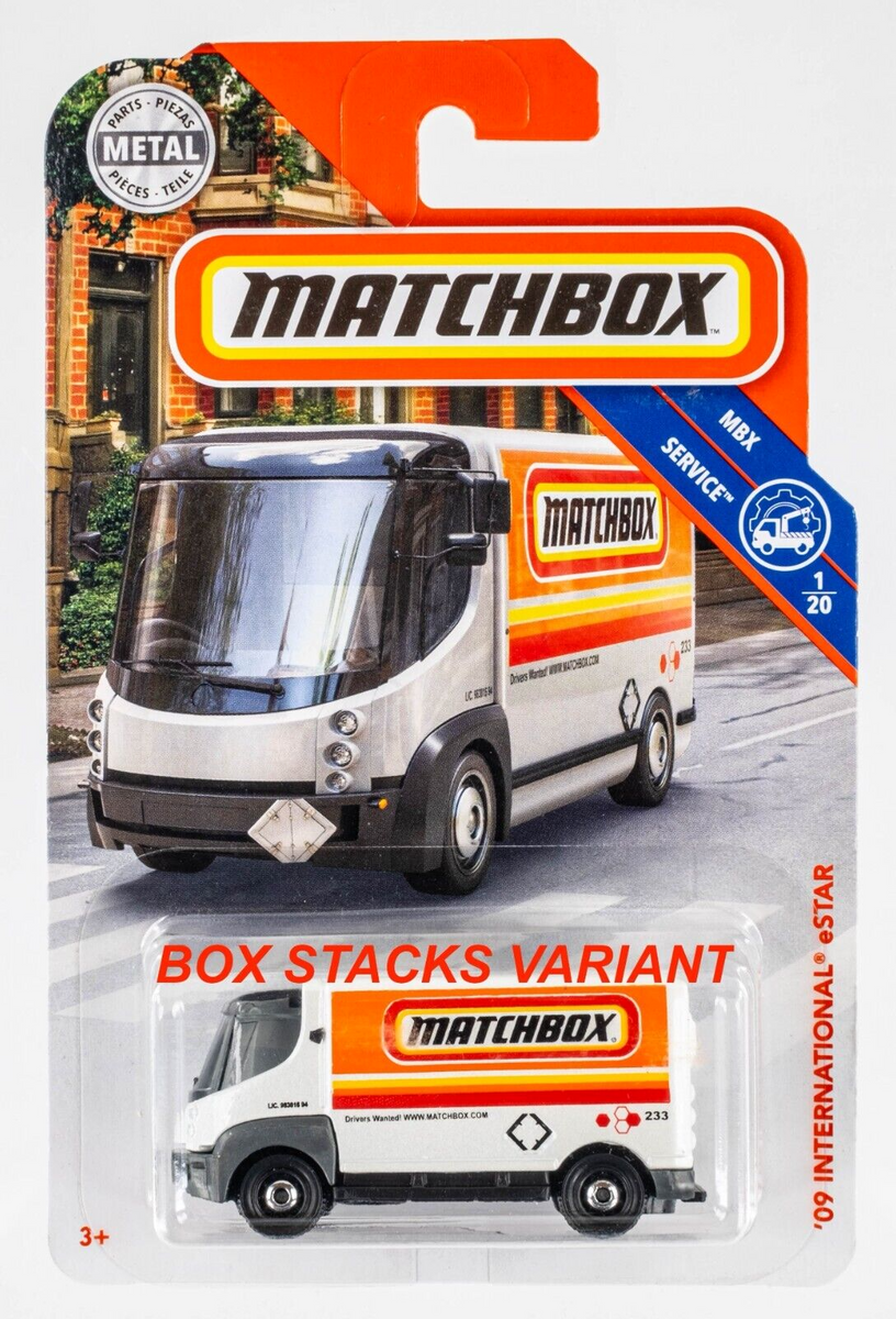 2018 Matchbox #6 '09 International eSTAR Electric Van WHITE | BOX STAC ...