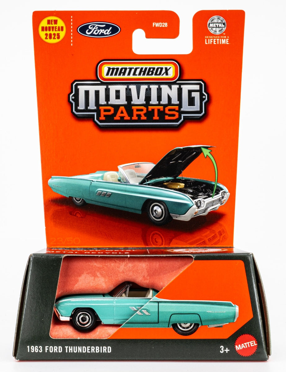2025 Matchbox Moving Parts #23 1963 Ford Thunderbird CHALFONTE BLUE ...
