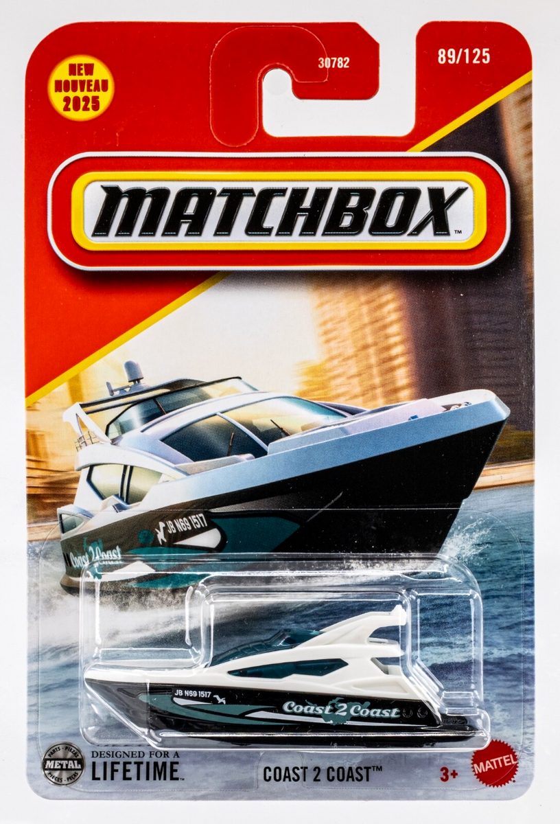 2025 Matchbox #89 Coast 2 Coast WHITE | BLACK | FSC – Village Diecast