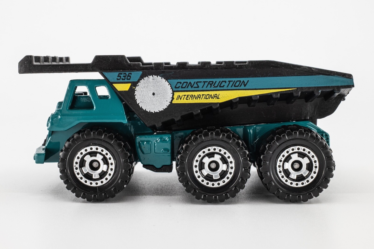 2009 Matchbox #67 Dump Truck TEAL | CONSTRUCTION INTERNATIONAL | MINT ...