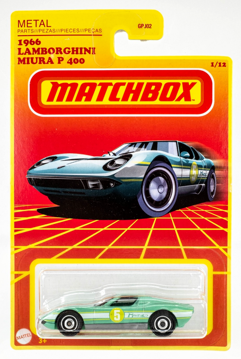 2020 Matchbox Target Retro #1 1968 Lamborghini Miura P400S MINT METALL ...