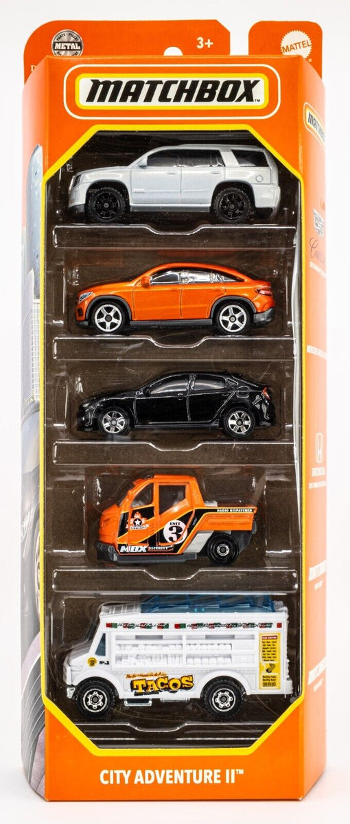 2024 Matchbox City Adventure II 5-Pack | Cadillac | Honda | Mercedes ...