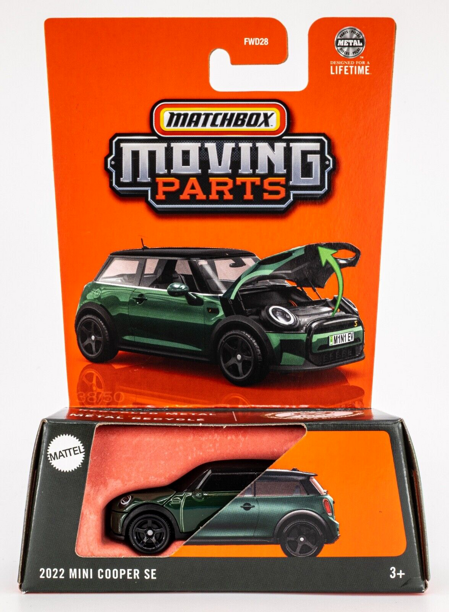 2025 Matchbox Moving Parts #38 2022 Mini Cooper EV BRITISH RACING GREE ...