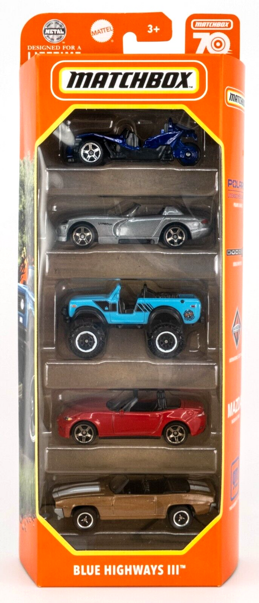 2023 Matchbox Blue Highways III 5-Pack | Polaris | Dodge | Mazda | Che ...