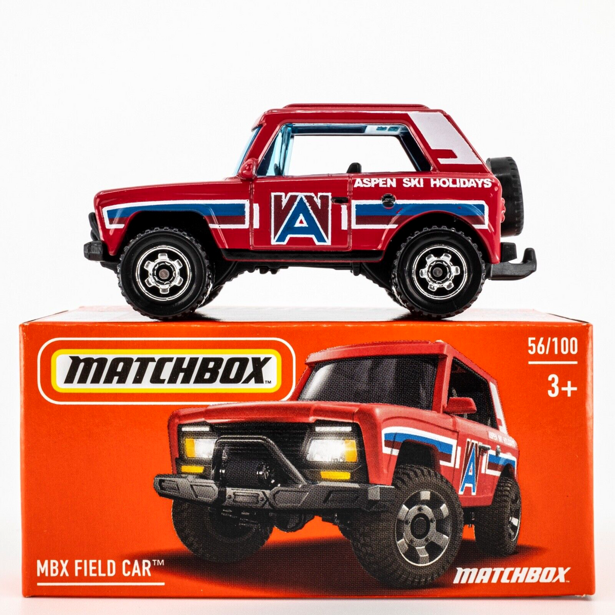 2024 Matchbox Power Grabs #56 MBX Field Car RED | ASPEN SKI HOLIDAYS ...