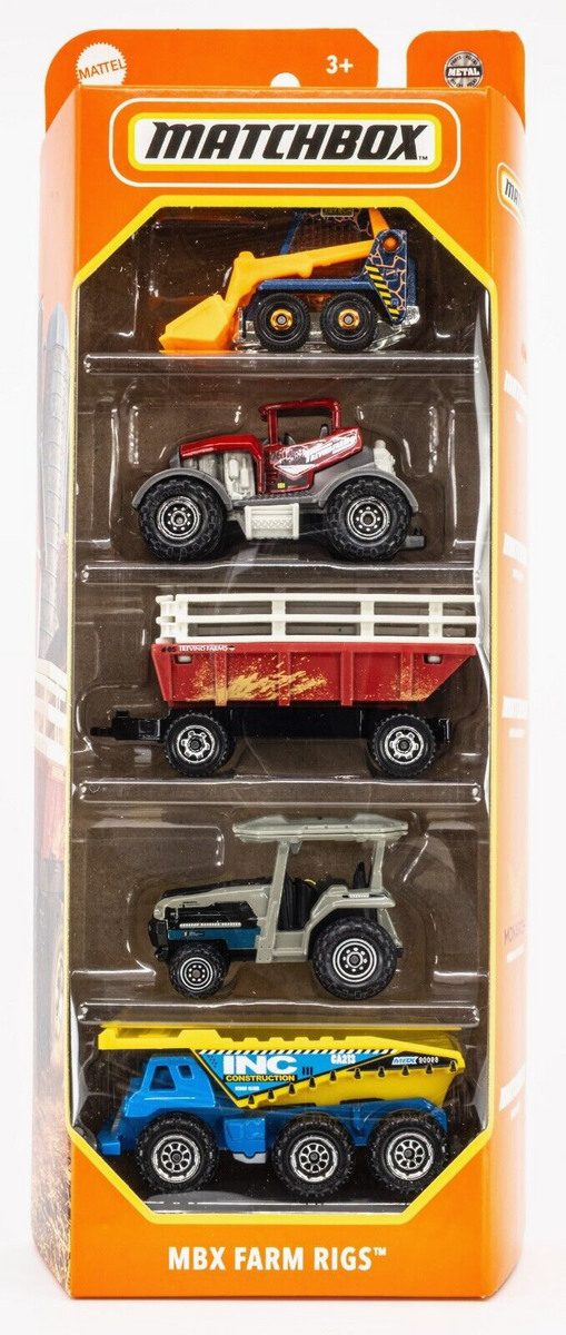 2024 Matchbox MBX Farm Rigs 5-Pack | 3-Axle Dump Truck INC CONSTRUCTIO ...