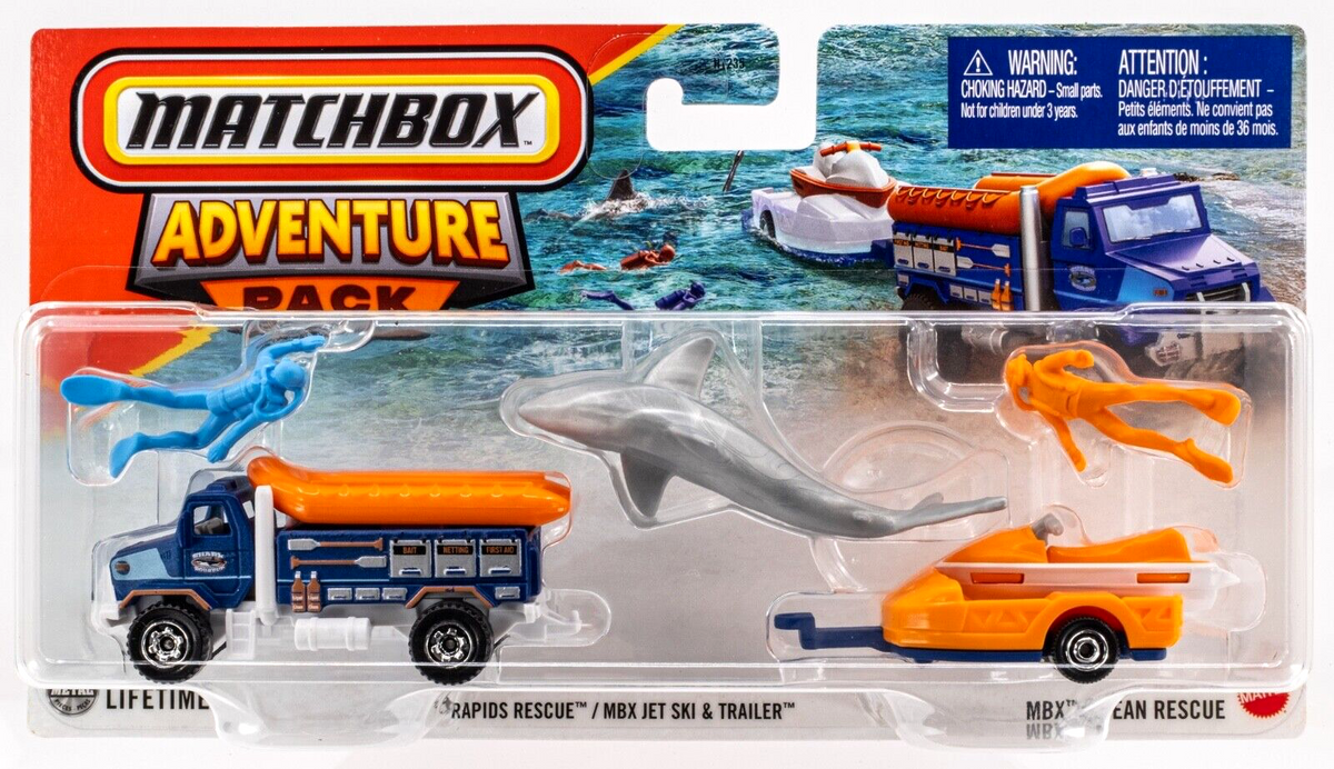 2025 Matchbox Adventure Pack MBX Ocean Rescue | Rapids Rescue | ORANGE ...