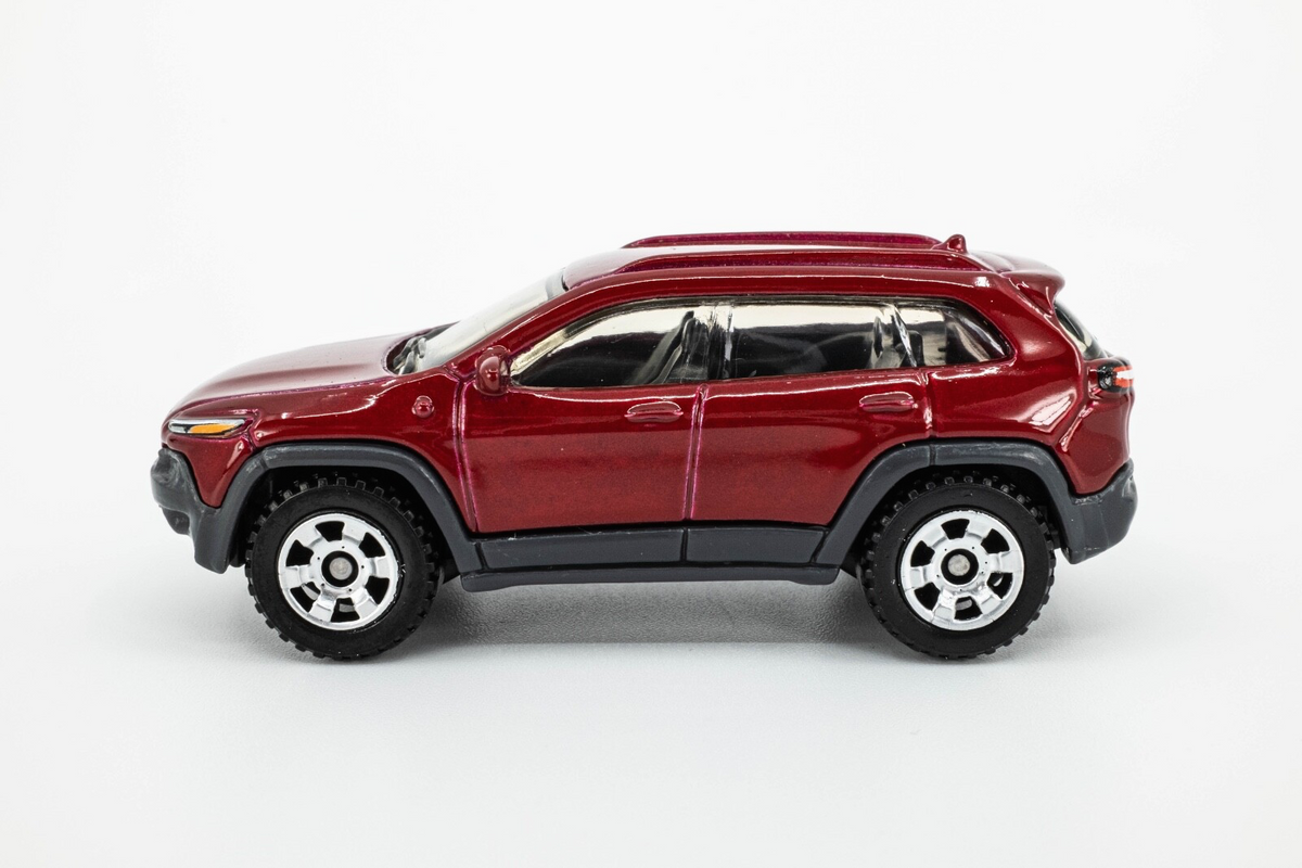 2022 Matchbox "MBX Mountain II" '14 Jeep Cherokee Trailhawk CHERRY RED ...