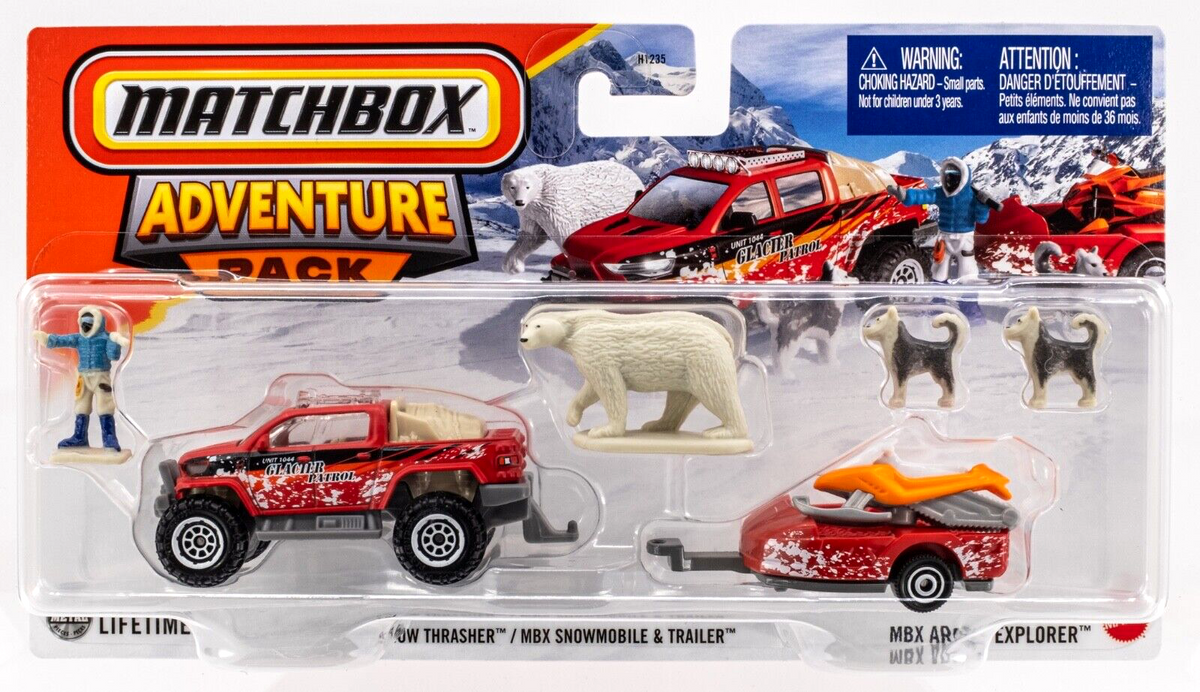 2025 Matchbox Adventure Pack MBX Arctic Rescue | Snow Thrasher | Snowm ...
