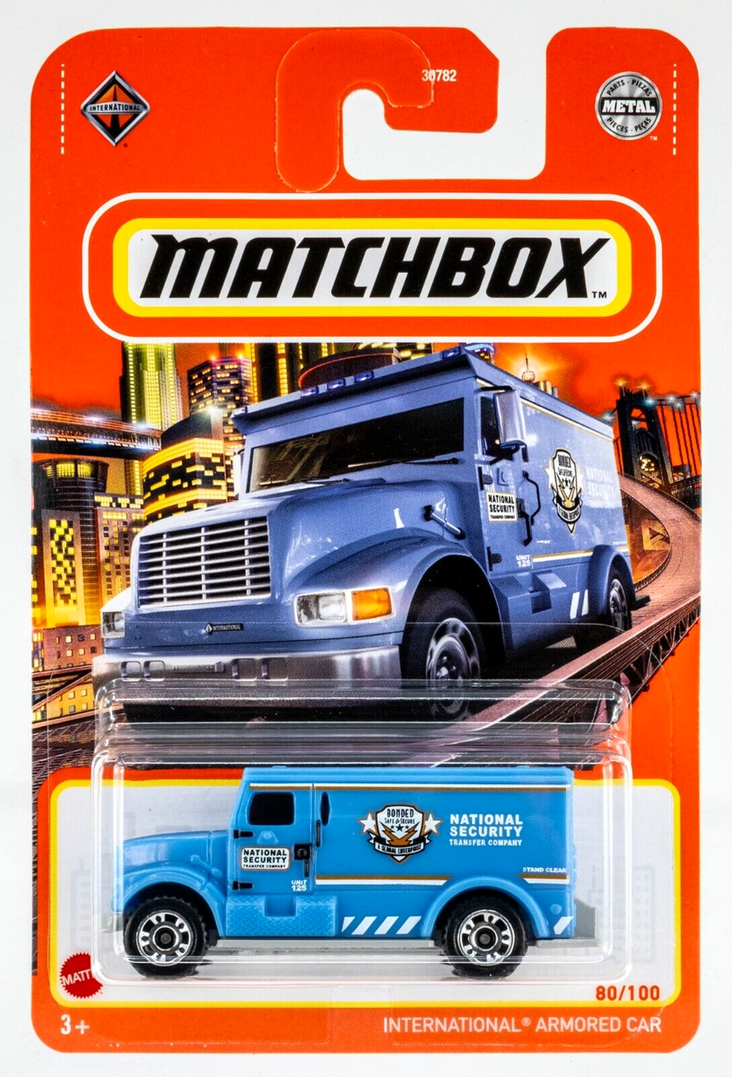 2021 Matchbox #80 International Armored Truck BLUE | NATIONAL SECURITY ...