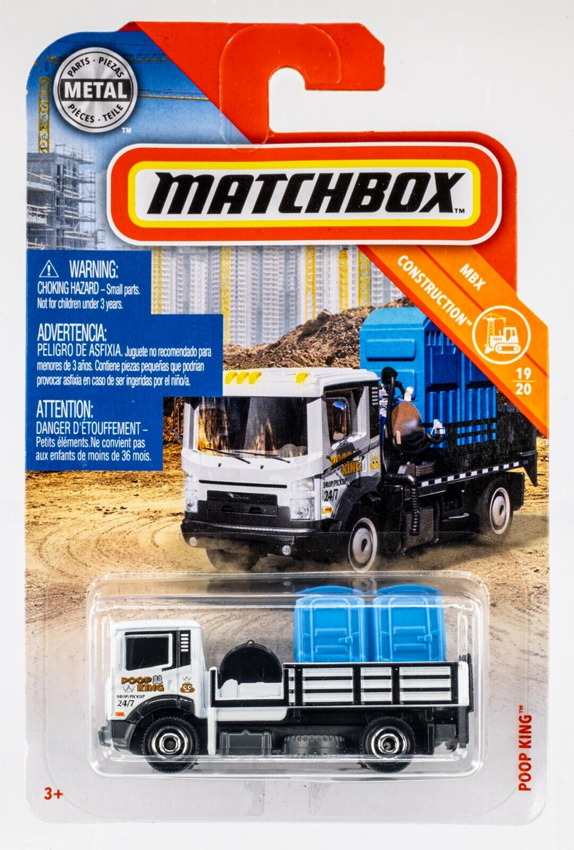 2019 Matchbox #22 Poop King WHITE | BLUE | FSC – Village Diecast