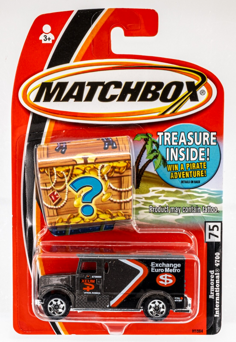 2005 Matchbox #75 Armored International 4700 | LARGE MATCHBOX LOGO ON ...
