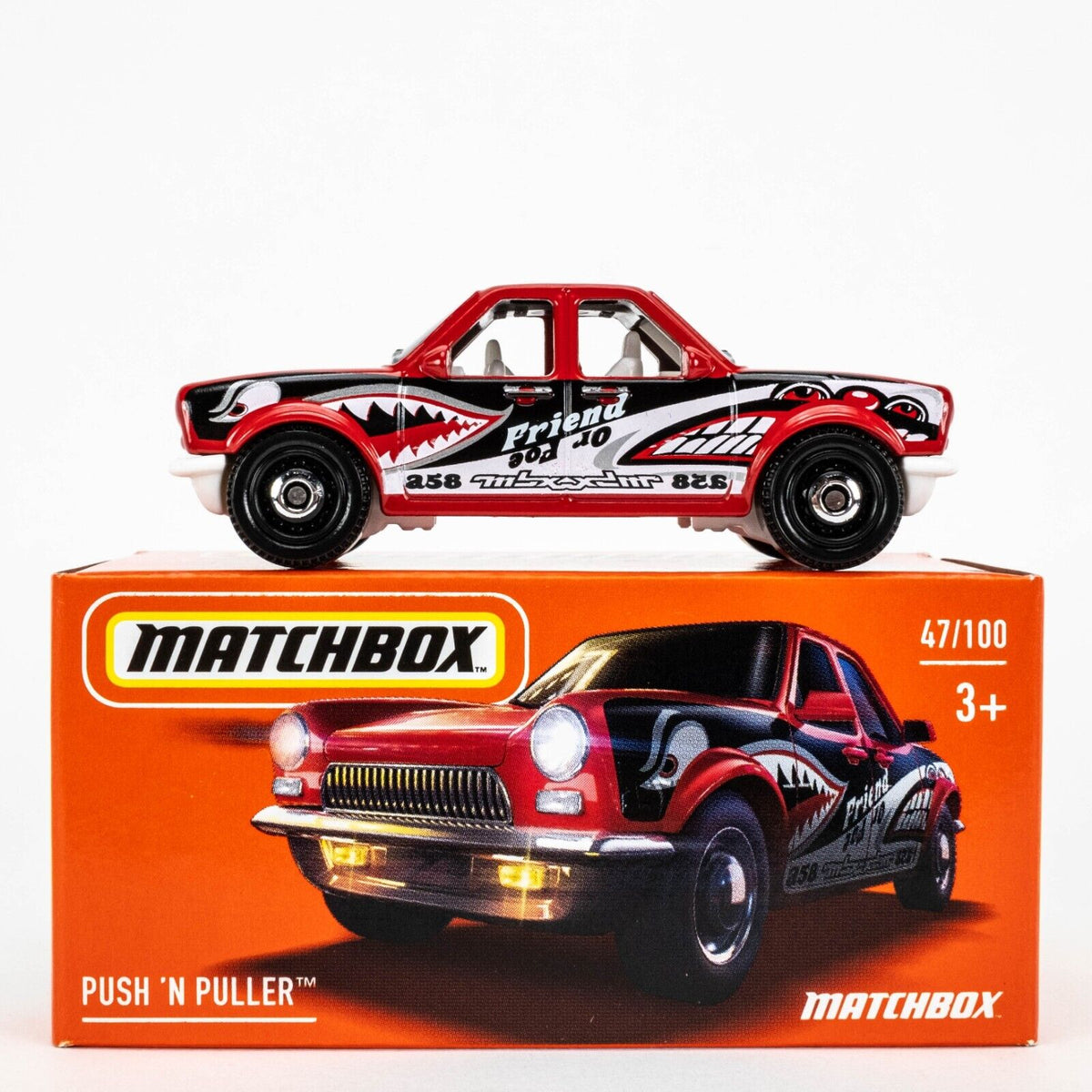 2022 Matchbox Power Grabs #47 Push 'n Puller RED | FRIEND OR FOE | FSB ...