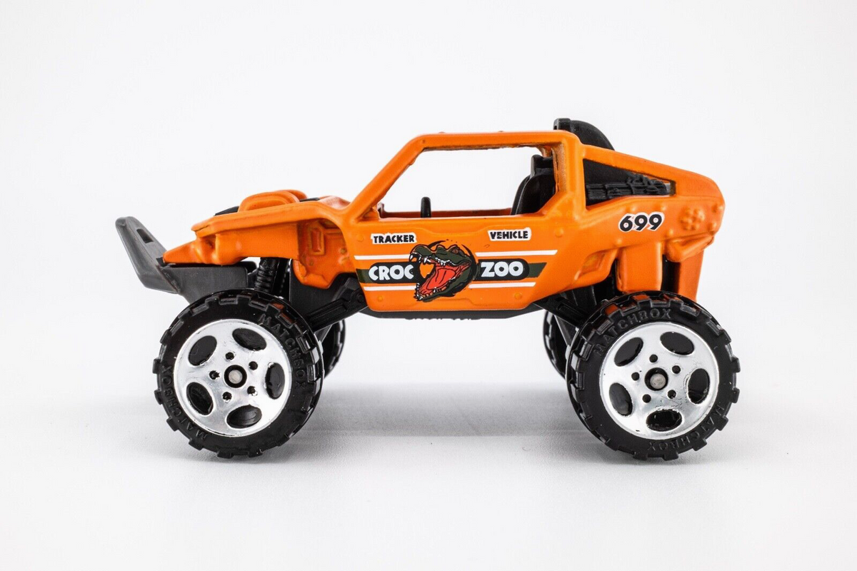 2009 Matchbox "Croc Zoo" Off-Road Rider MATTE ORANGE | TRACKER VEHICLE ...