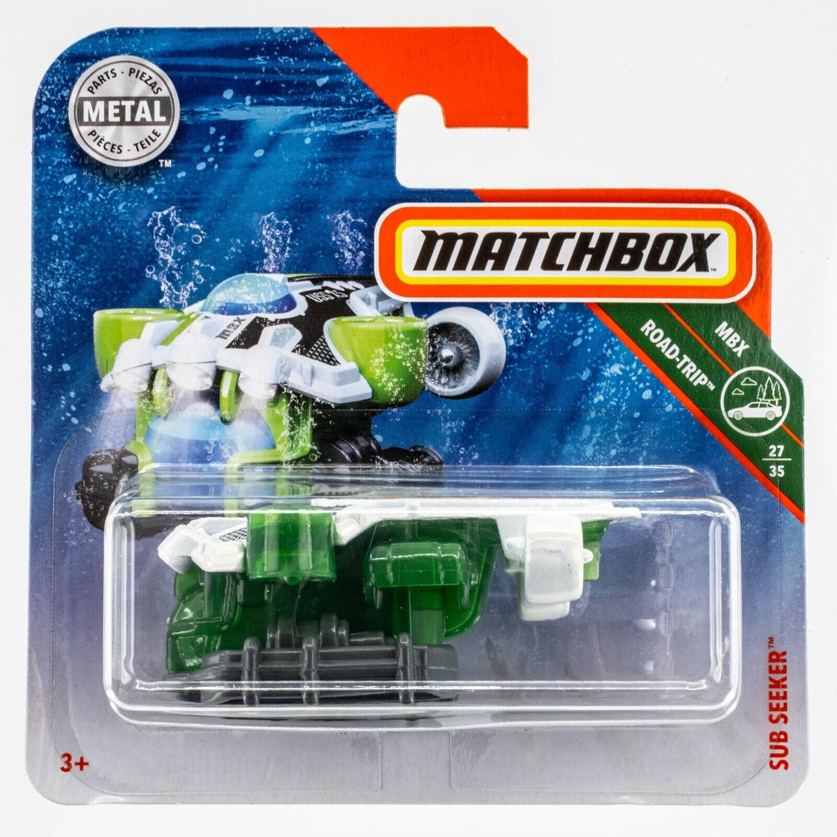 2018 Matchbox #104 Sub Seeker MATTE WHITE | GREEN | FSSC – Village Diecast