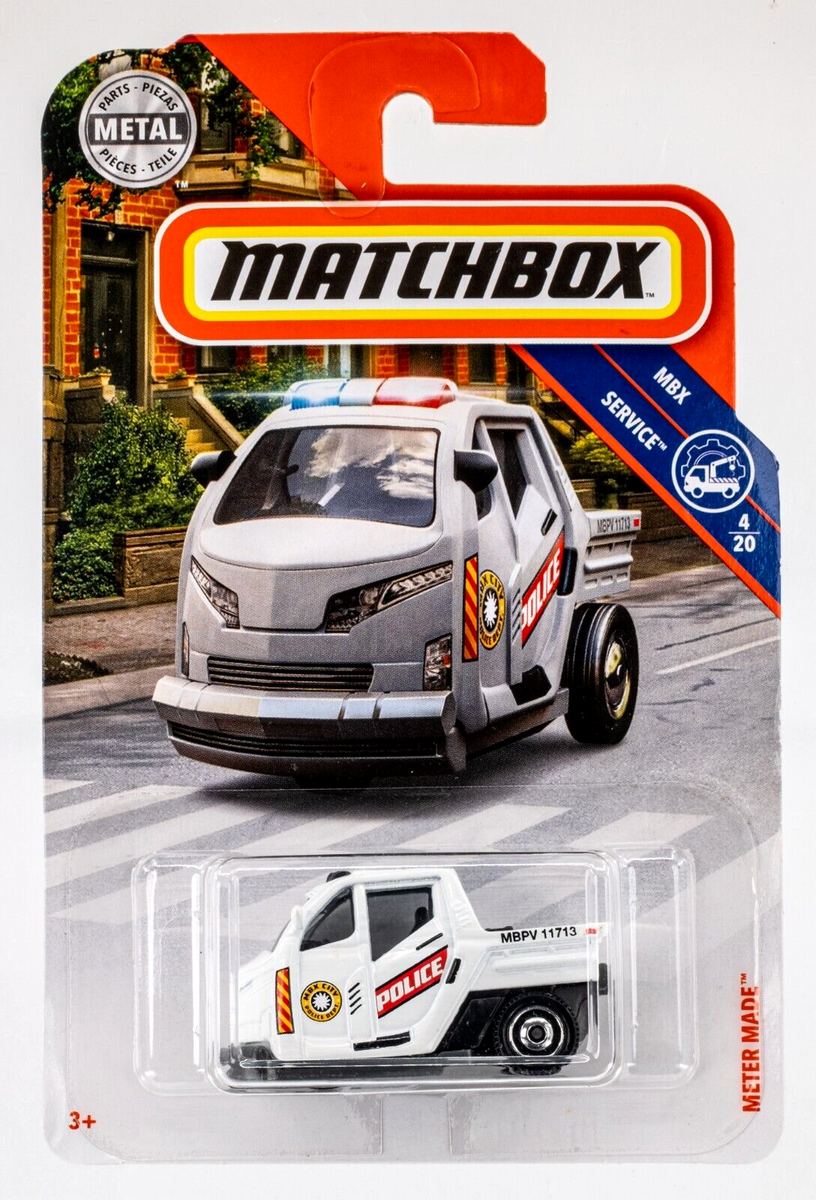 2019 Matchbox #100 Meter Made WHITE | POLICE | FSC – Village Diecast
