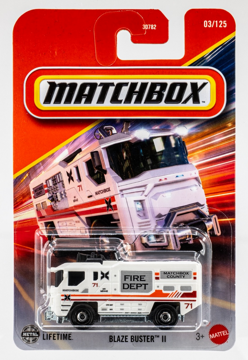 2025 Matchbox #3 Blaze Buster™ II WHITE | MATCHBOX COUNTY FIRE DEPT ...