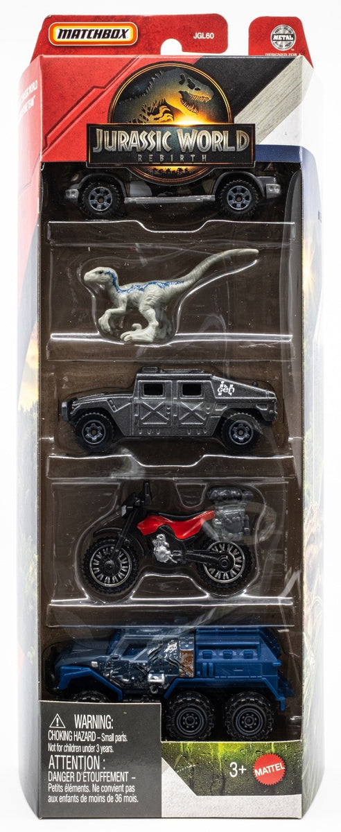 2025 Matchbox Jurassic World Rebirth | Dinosaur Capture 5Pack | Merced ...