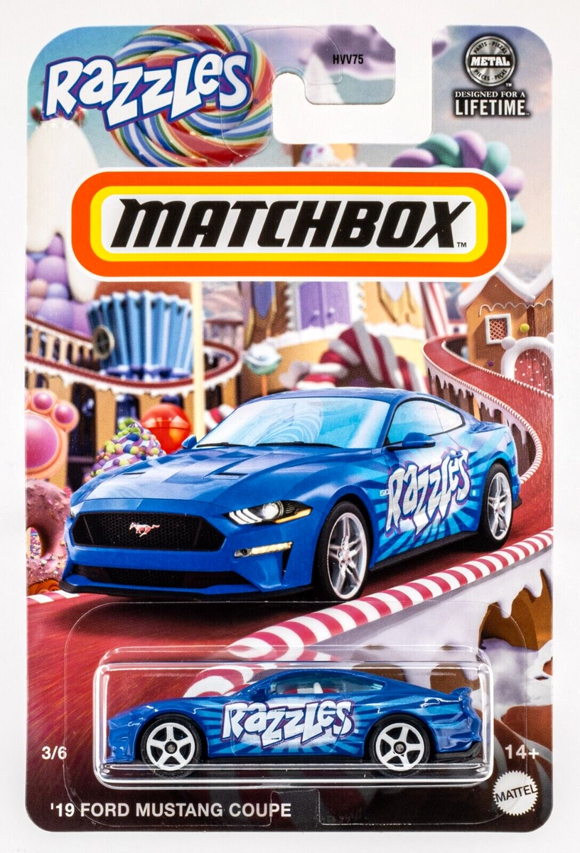 2024 Matchbox Candy #3 '19 Ford Mustang Coupe BLUE | RAZZLES | FSC ...