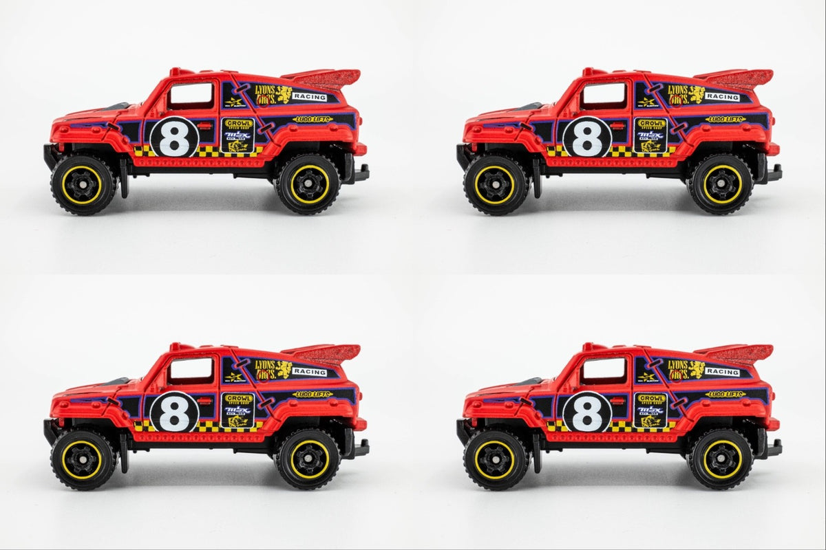 2021 Matchbox #50 Ridge Raider™ MATTE RED | LYONS BROS. | 4-PACK LOT ...