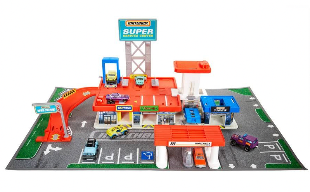 2021 Matchbox Retro | Super Service Center Playset w/ Malibu Marauder ...