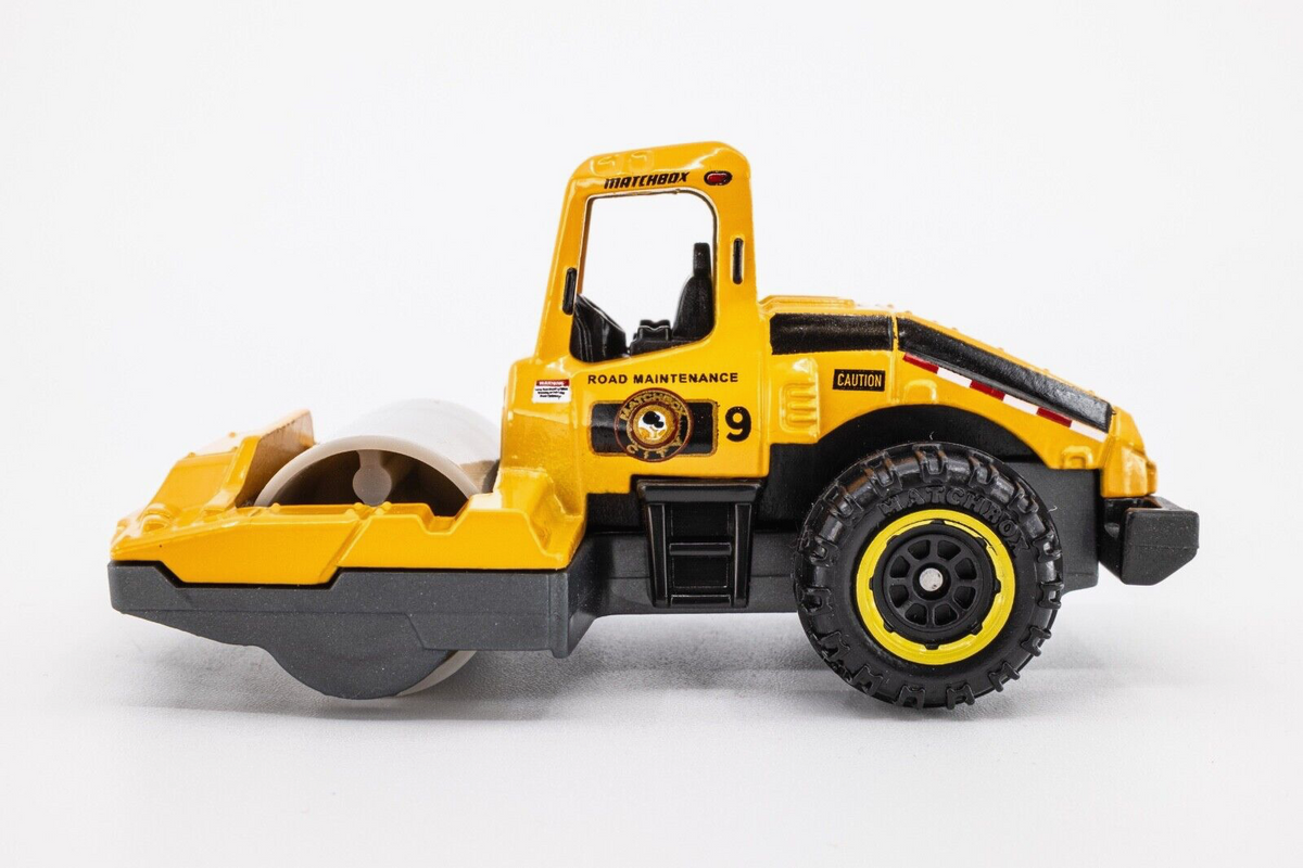 2022 Matchbox #4 Road Roller YELLOW | MATCHBOX CITY ROAD MAINTENANCE ...