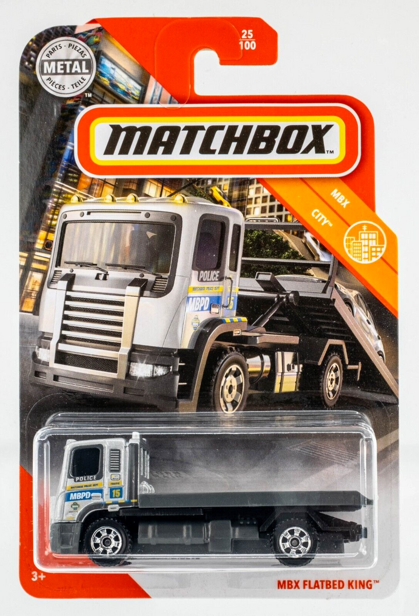2020 Matchbox #25 MBX Flatbed King SILVER | MATCHBOX POLICE DEPT. | FS ...