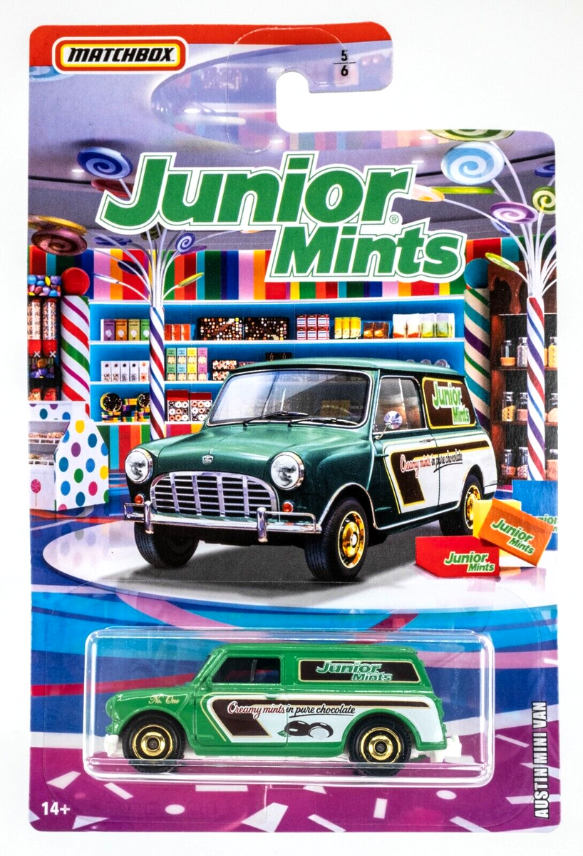 2020 Matchbox Candy Cars #5 1965 Austin Mini Van GREEN | JUNIOR MINTS ...
