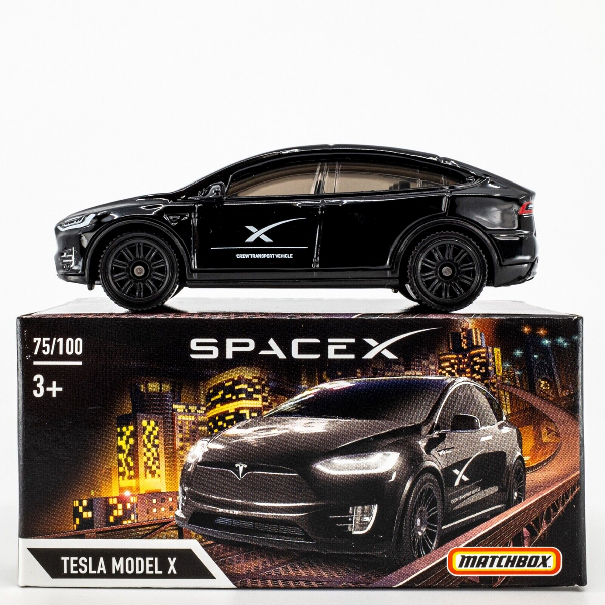 2024 Matchbox Power Grabs #75 Tesla Model X BLACK | SPACEX | FSB ...