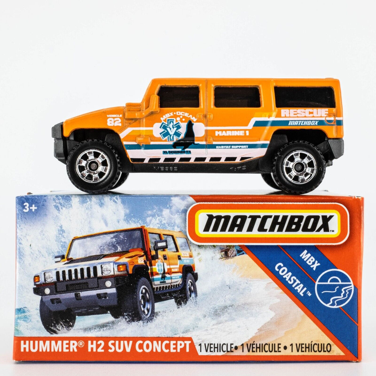 2020 Matchbox Power Grabs #89 Hummer H2 SUV Concept ORANGE | MBX OCEAN ...