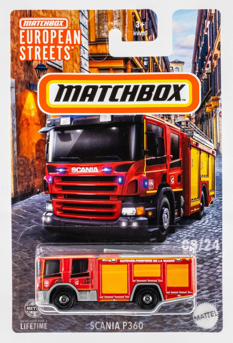 2024 Matchbox European Streets #08 Scania P360 RED | FSC – Village Diecast