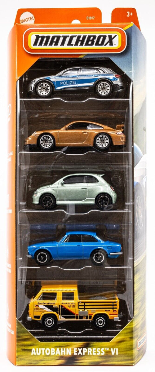 2025 Matchbox Autobahn Express VI 5-Pack | VW Transporter CARGO IN BED ...