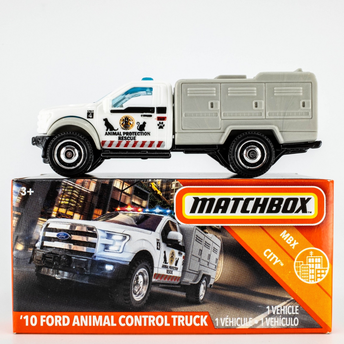 2020 Matchbox Power Grabs #32 '10 Ford F-150 Animal Control Truck Whit ...