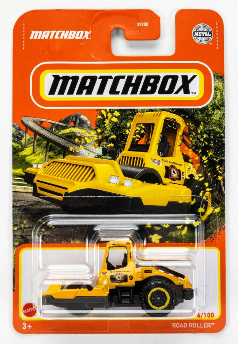 2022 Matchbox #4 Road Roller YELLOW | MATCHBOX CITY ROAD MAINTENANCE ...
