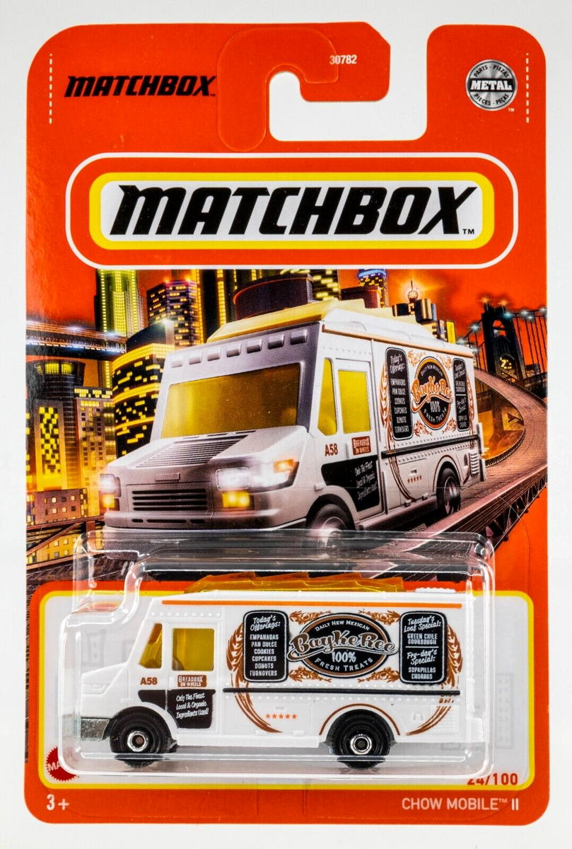 2021 Matchbox #24 Chow Mobile II WHITE | BAYKEREE 100% FRESH TREATS ...