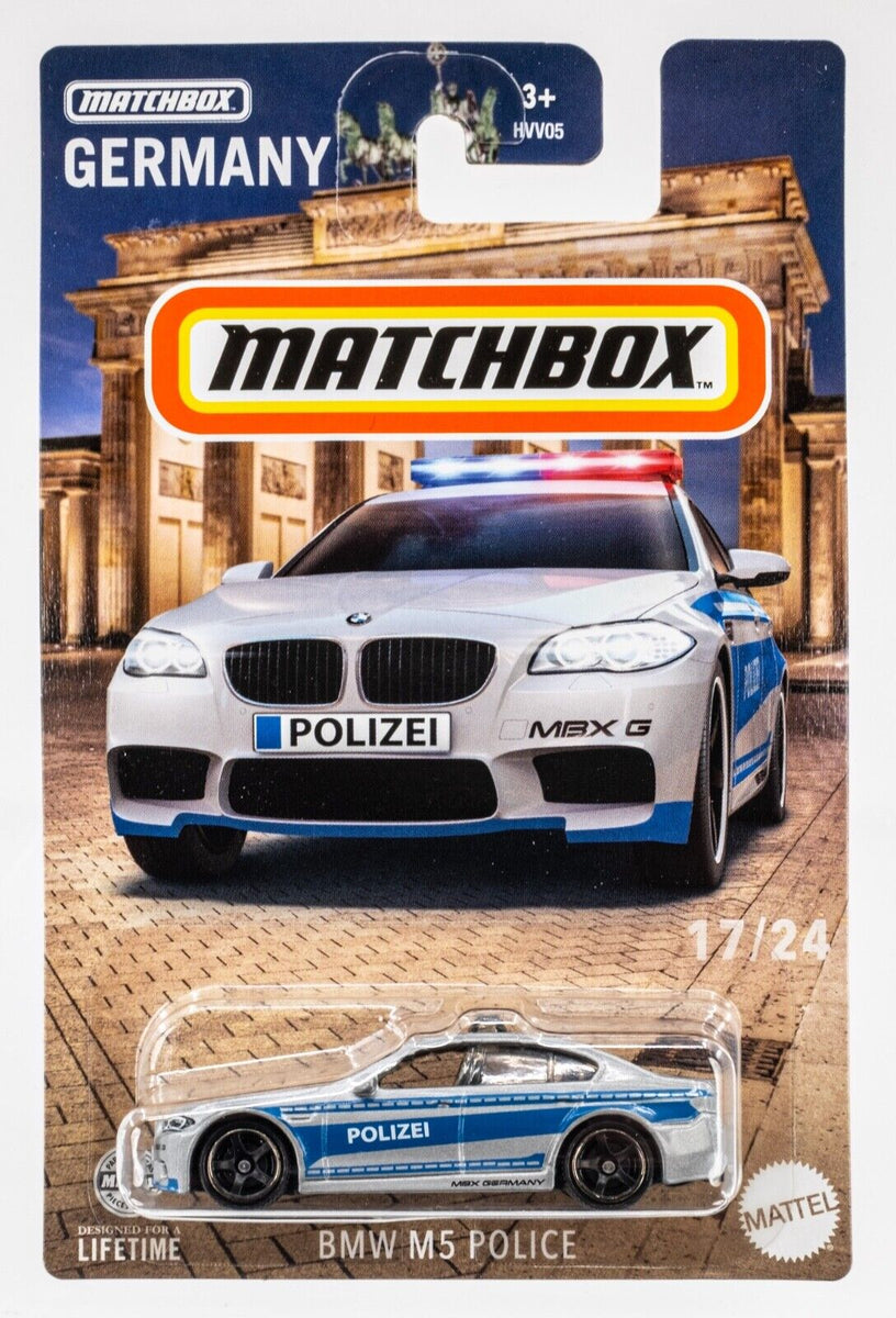 2024 Matchbox Germany #17 BMW M5 Police SILVER | BLUE | POLIZEI | FSC ...