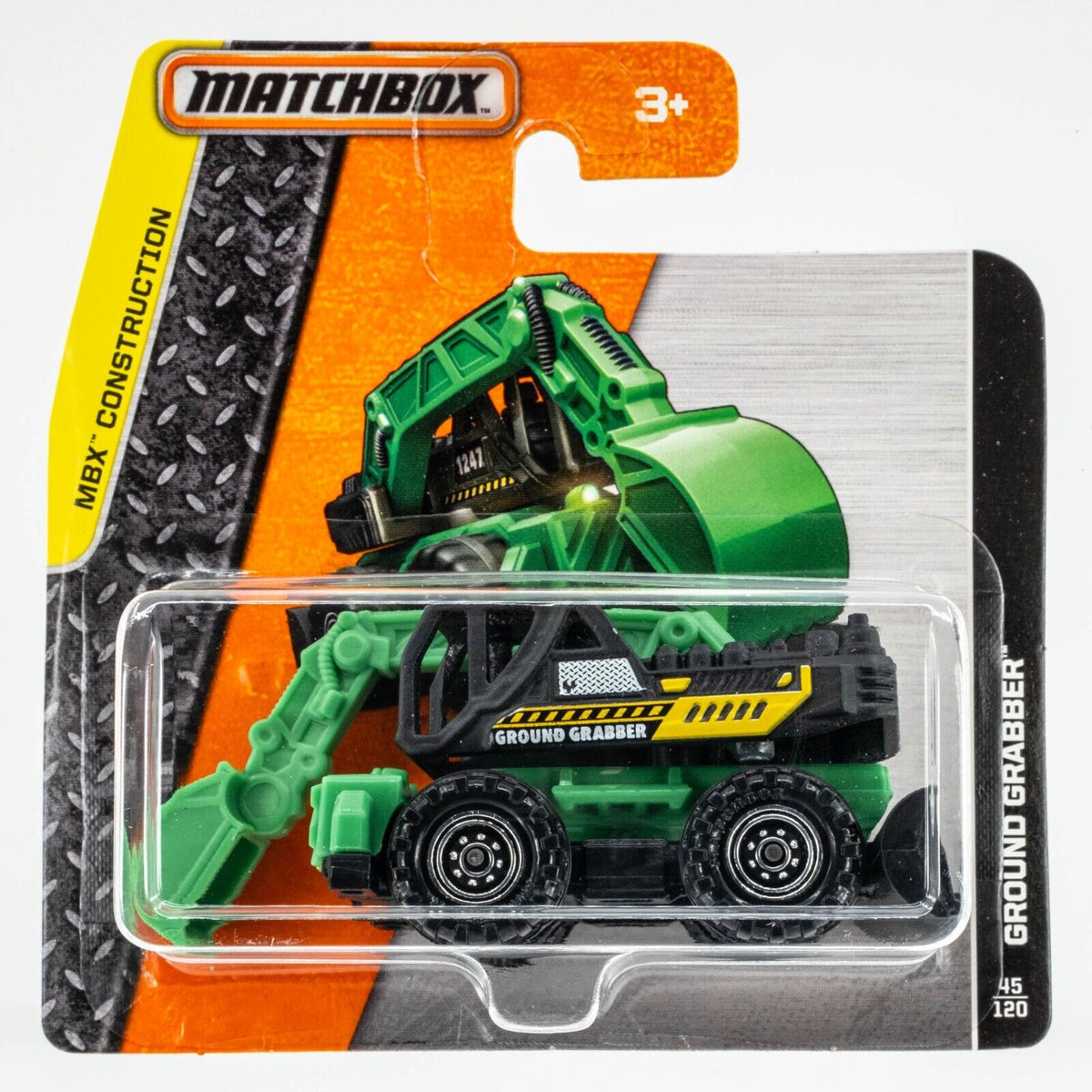 2015 Matchbox #45 Ground Grabber MATTE BLACK | GREEN | SHORT CARD ...