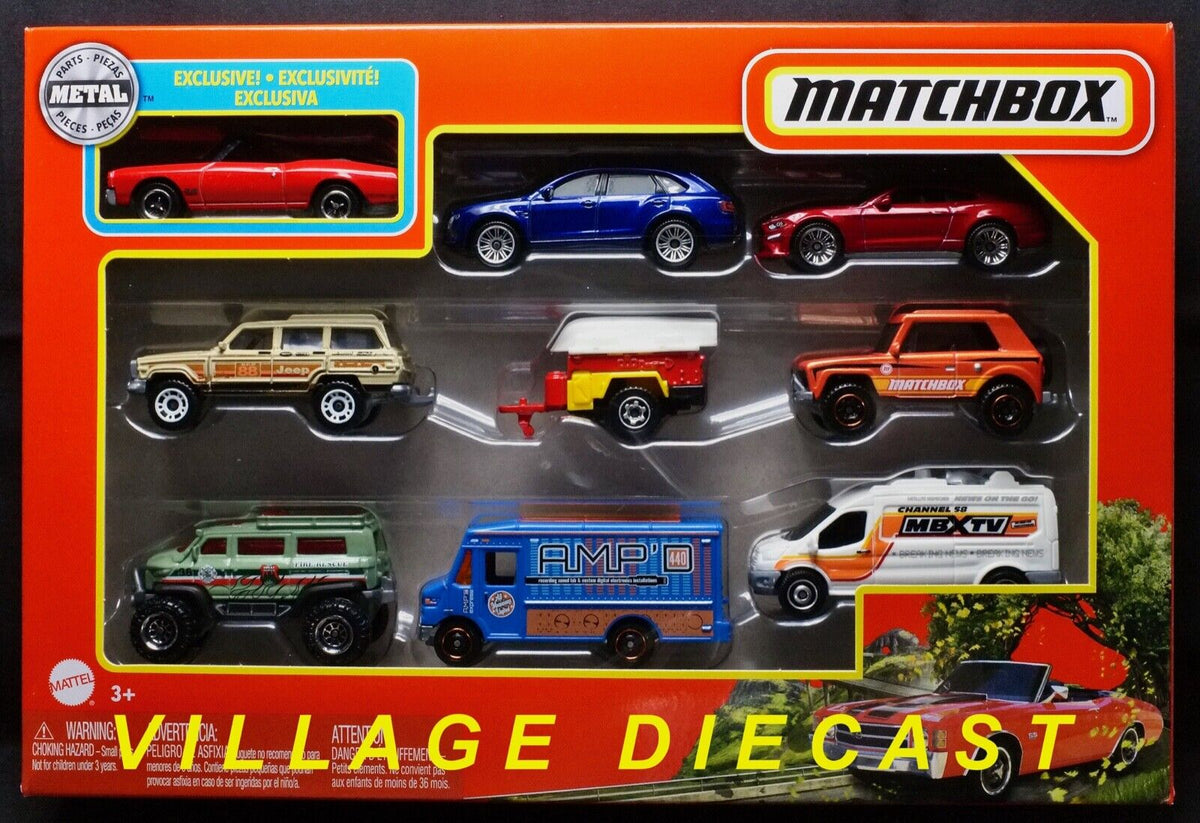 2021 Matchbox 9-Pack w/Exclusive Chevy Chevelle RED | Vantom FOREST RA ...