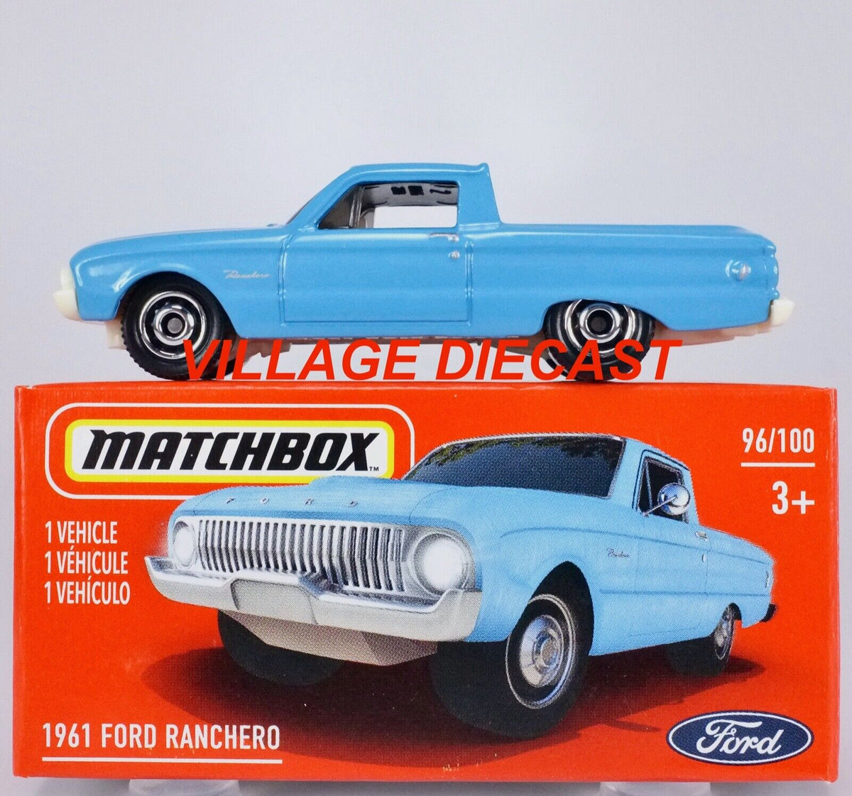 2021 Matchbox Power Grabs #96 1961 Ford (Falcon) Ranchero CAMBRIDGE BL ...