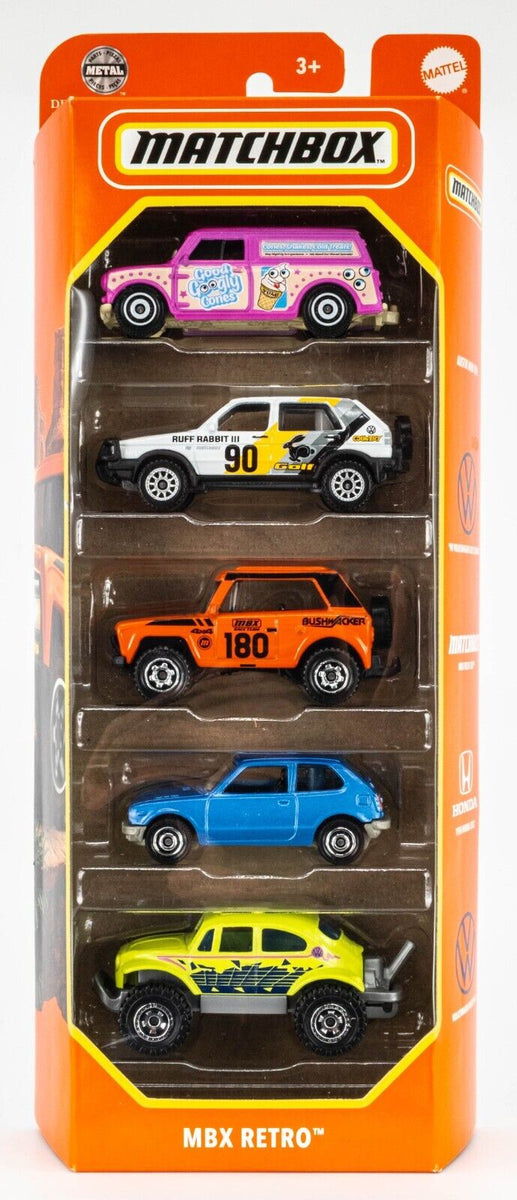 2024 Matchbox MBX Retro 5-Pack | Austin | Golf | Honda CVCC | Beetle 4 ...