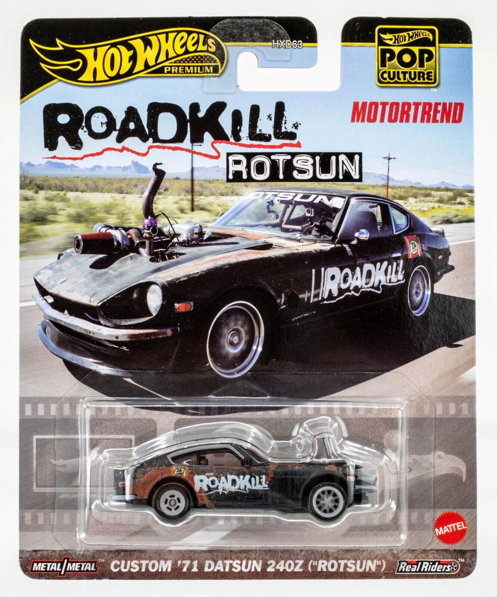 2024 Hot Wheels Pop Culture Custom '71 Datsun 240Z ("Rotsun") ROADKILL ...