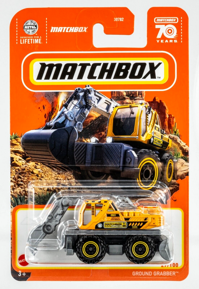 2023 Matchbox #27 Ground Grabber AMBER YELLOW | MATCHBOX CONSTRUCTION ...