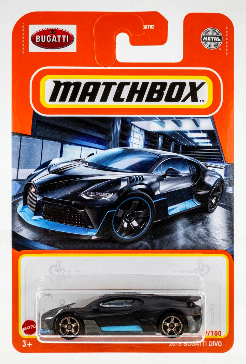 2021 Matchbox #39 Bugatti Divo MATTE BLACK | FSC – Village Diecast